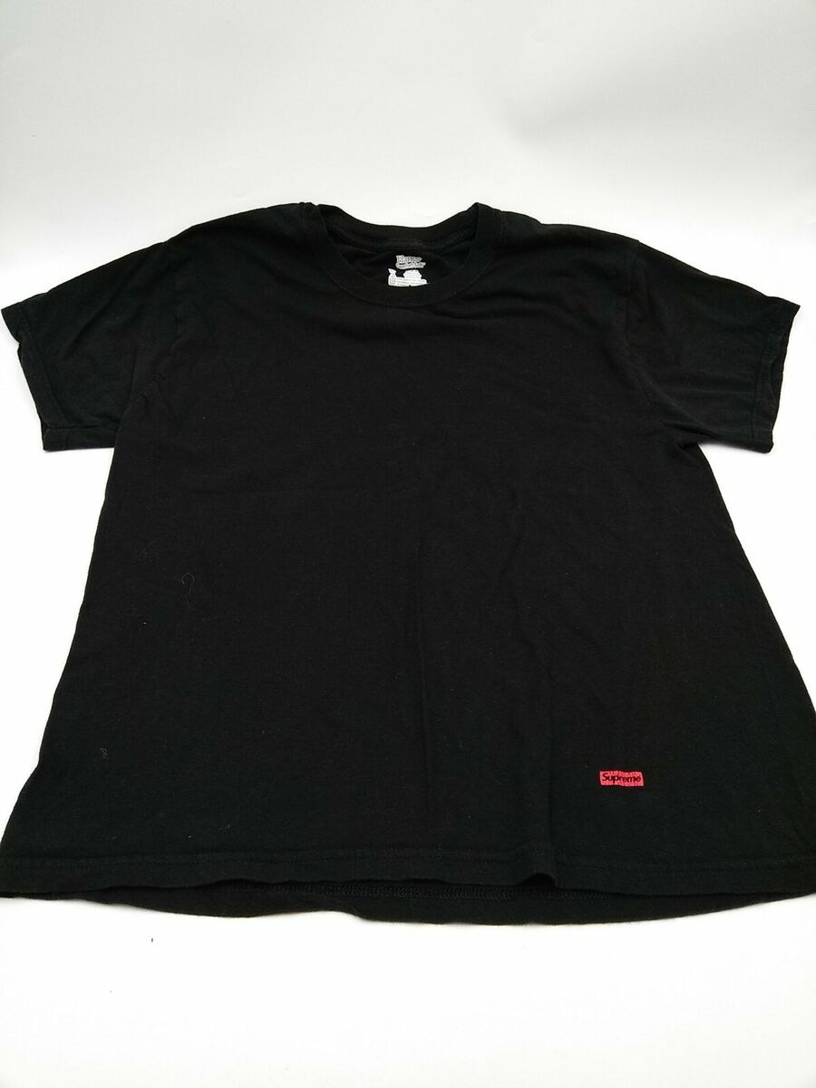 SUPREME Hanes Comfort Soft Tee - Medium - Black T Shirt SUPREME Hanes Comfort Soft Tee - Medium - Black T Shirt