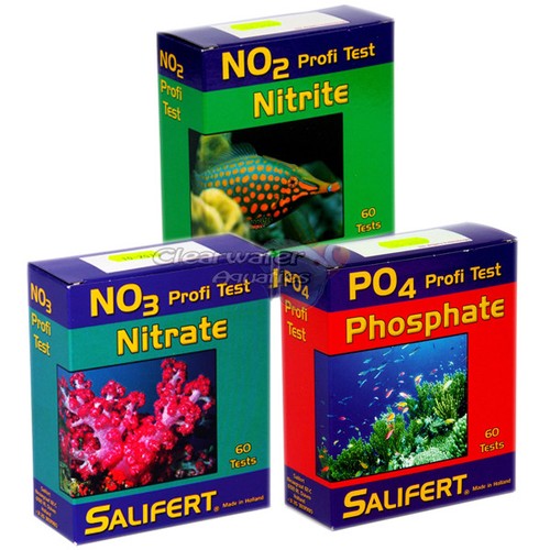 SALIFERT TEST KIT SET MARINE REEF SALTWATER CORAL AQUARIUM FISH TANK ...