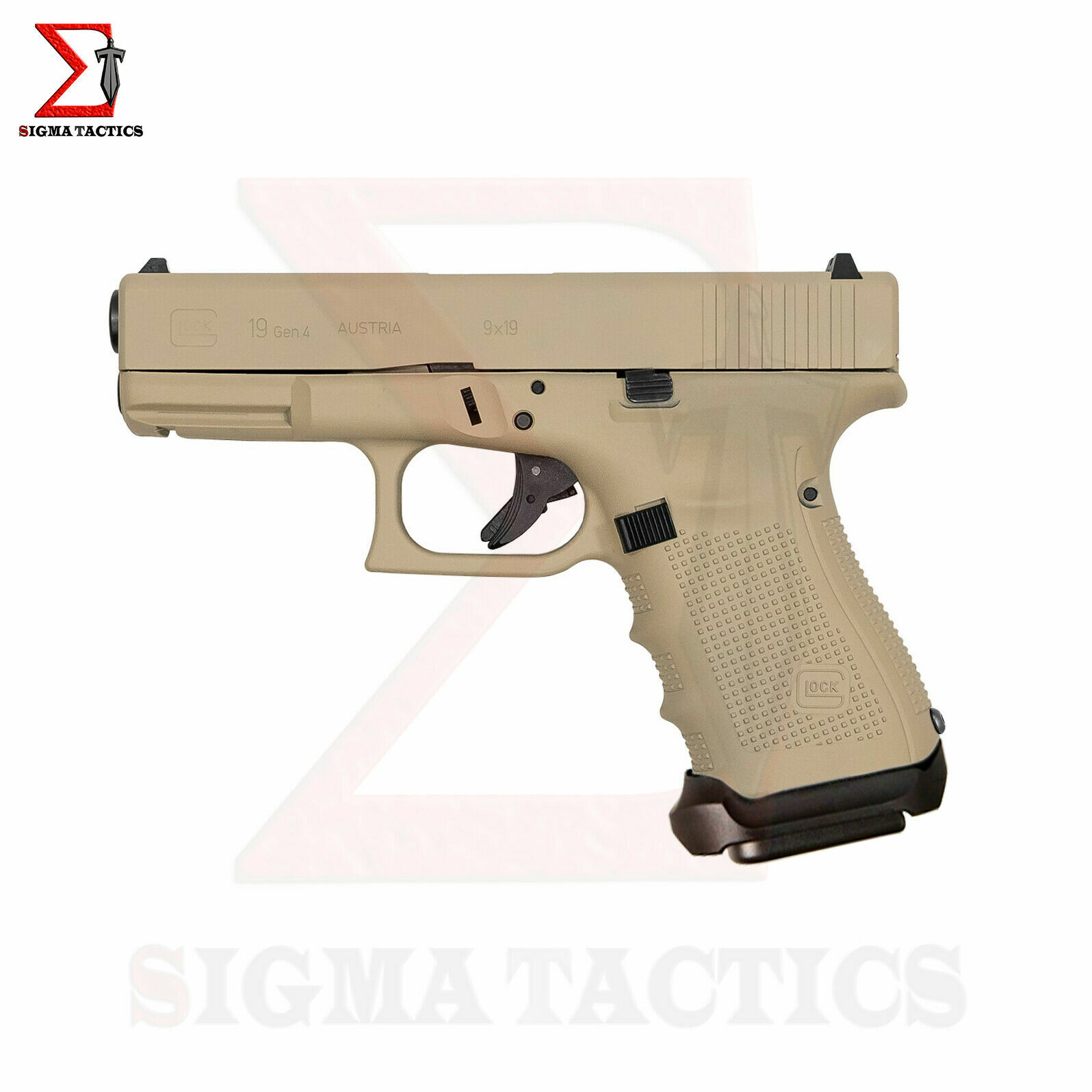 Metal Aluminum Flared Magwell Fits Glock(GEN 1 2 3 4)19/23/32/38 ...