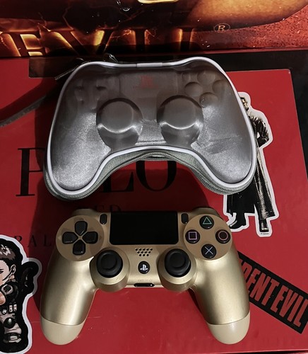 PlayStation 4 DualShock Controller Gold + Case Tested No Issues | eBay