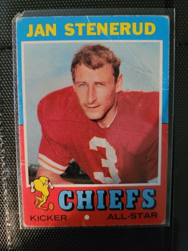 1971 Topps #61 Jan Stenerud, Kansas City Chiefs, Football HOF | eBay