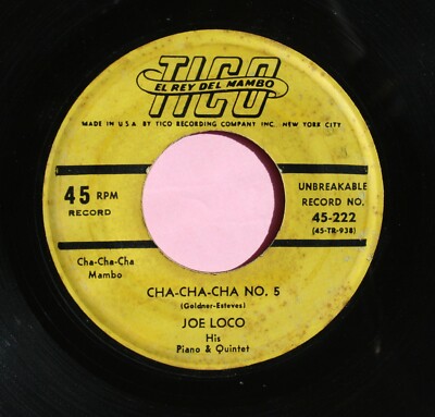 JOE LOCO Latin Jazz 45rpm Cha-Cha-Cha No 5 b/w Hallelujah HEAR | eBay