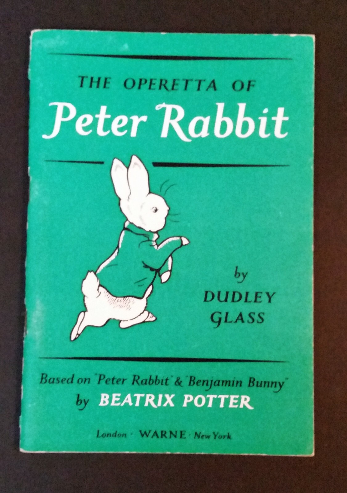 Dudley Glass - The Operetta Of Peter Rabbit-Based On The Story By ...