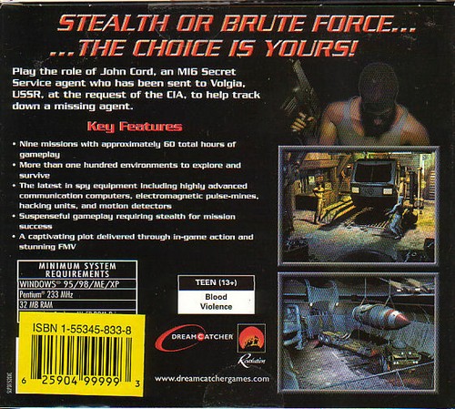 IN COLD BLOOD Stealth Action Adventure Vintage PC Game BRAND NEW in Box ...