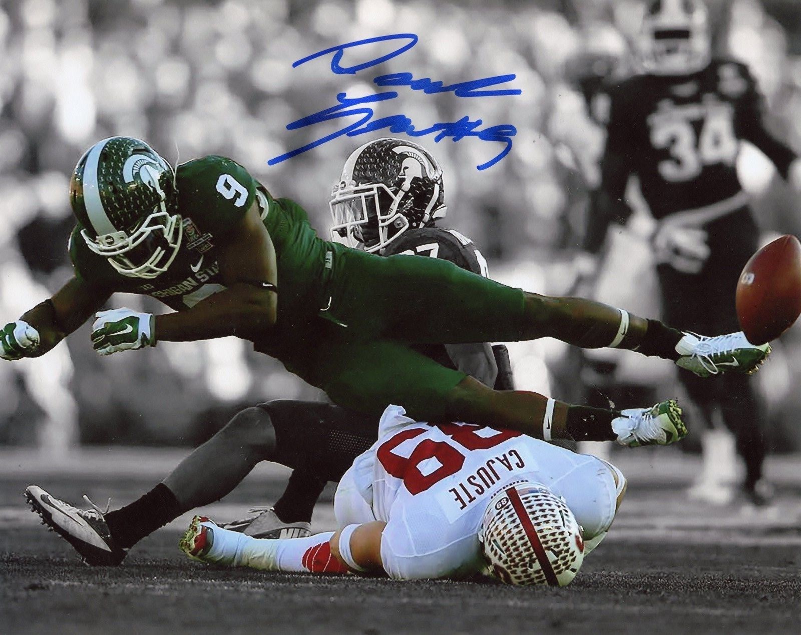 ISAIAH LEWIS MSU MICHIGAN STATE SPARTANS ROSE BOWL SIGNED 8x10 PHOTO w ...