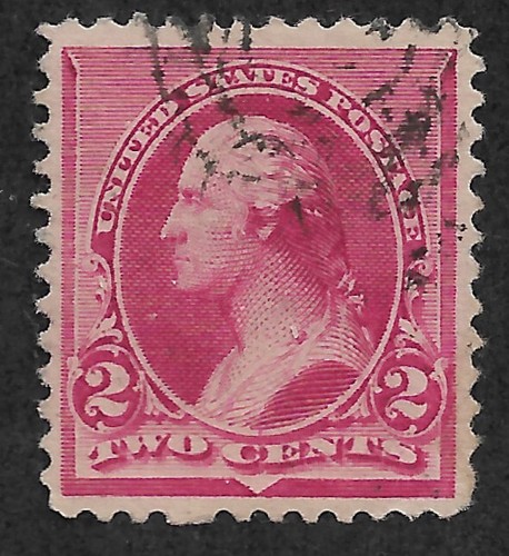 US # 220 (1890) 2c George Washington - Crease - Used - VF/XF | eBay