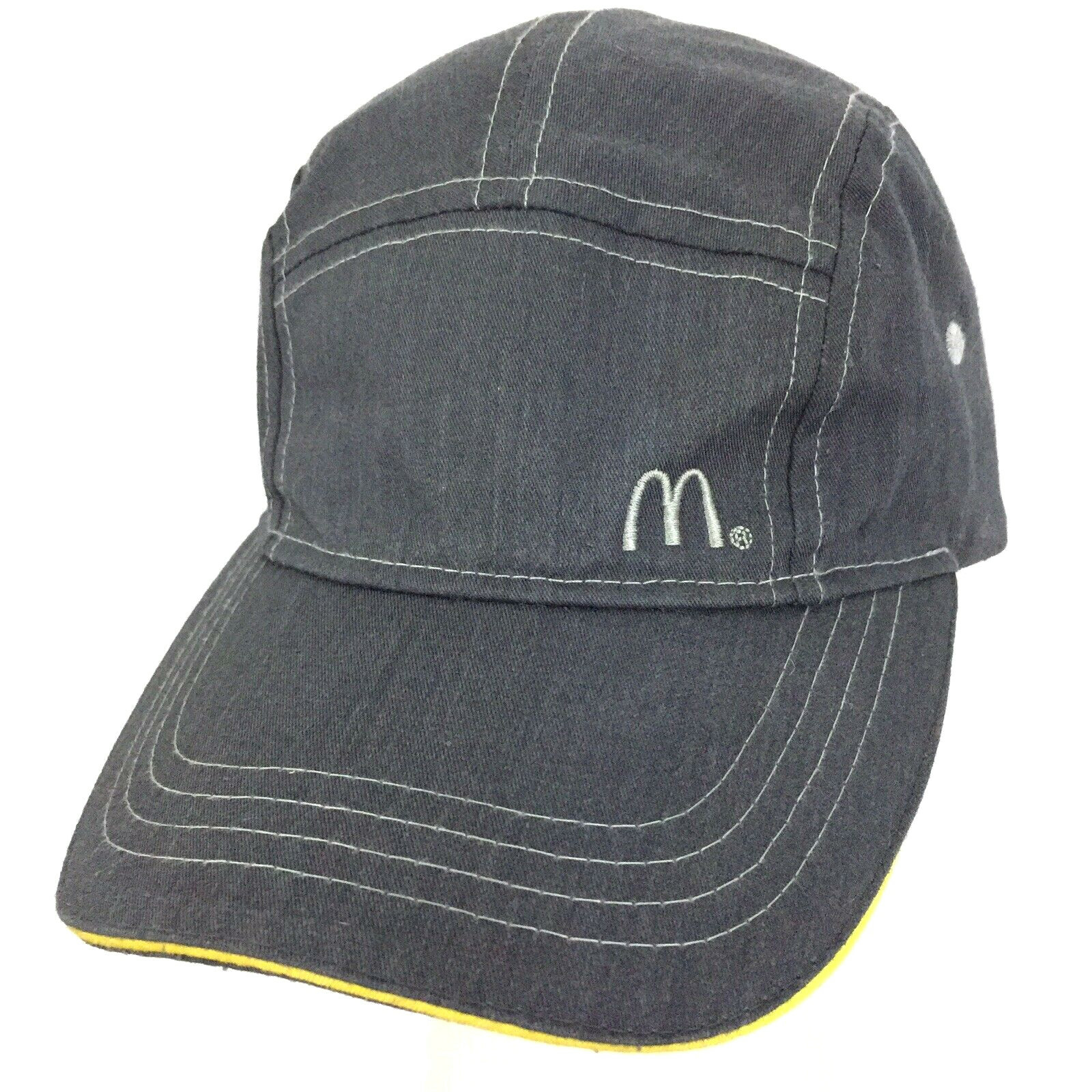 McDonalds 5 Panel Hat Employee Crew Work Fast Food Logo Uniform Apparel ...