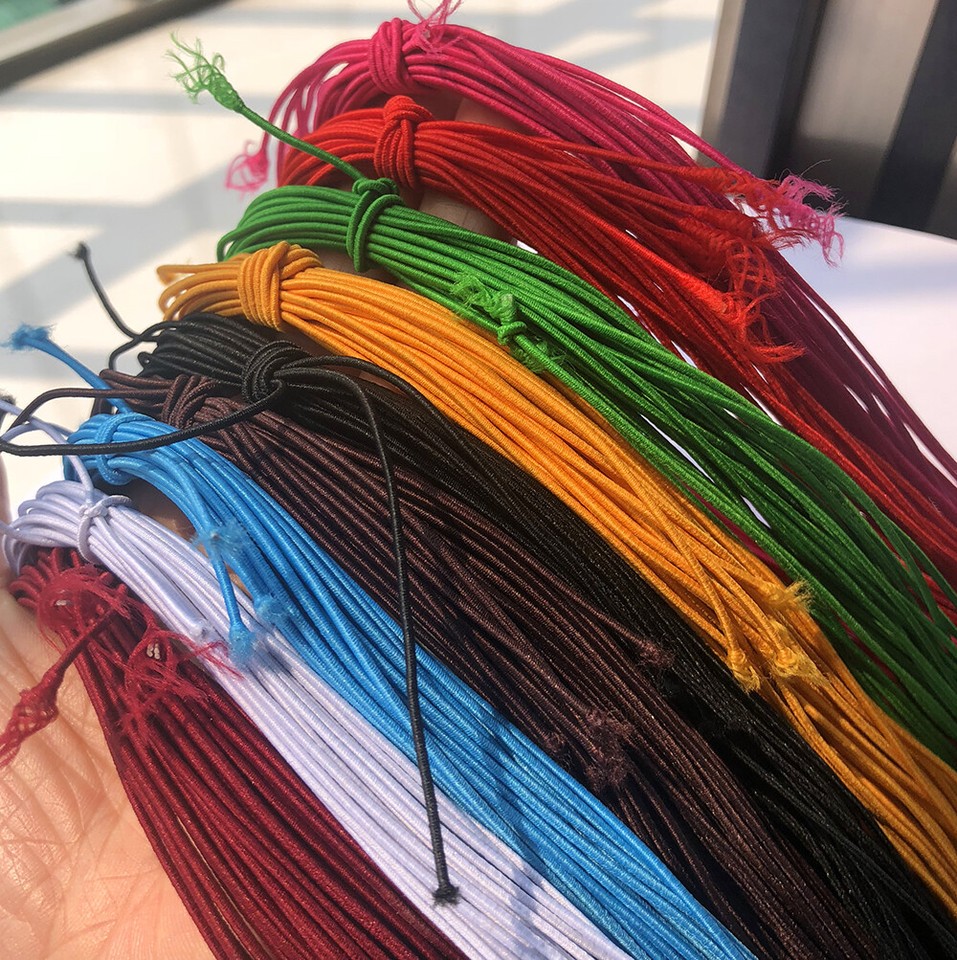 Elastic Cord String for Bracelets, Necklace, Beading 25Yards (5x5yd ...