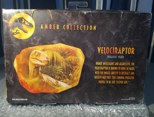 Jurassic World GJD03 Amber Collection Velociraptor Action Figure for ...