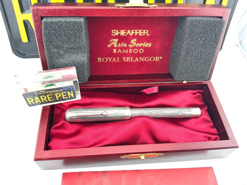 Sheaffer Asia Series "Royal Selangor" Bamboo Pewter Fountain Pen 18K ...