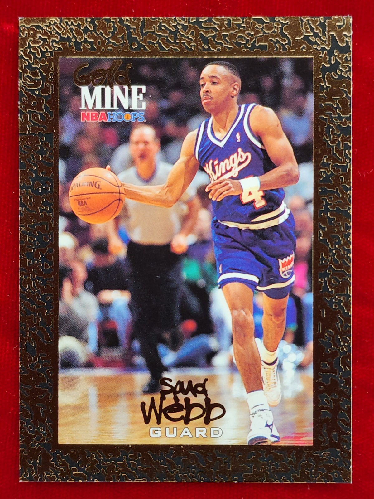 Spud Webb - NBA Hoops 1995 - Gold Mine Basketball Card #446 ...