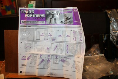 Transformers Instructions Only Insert Part 2008 Decepticon Dropshot | eBay