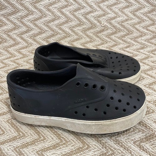 Native Unisex Kids Jefferson Slip On Rubber Shoes Black Size 12 | eBay