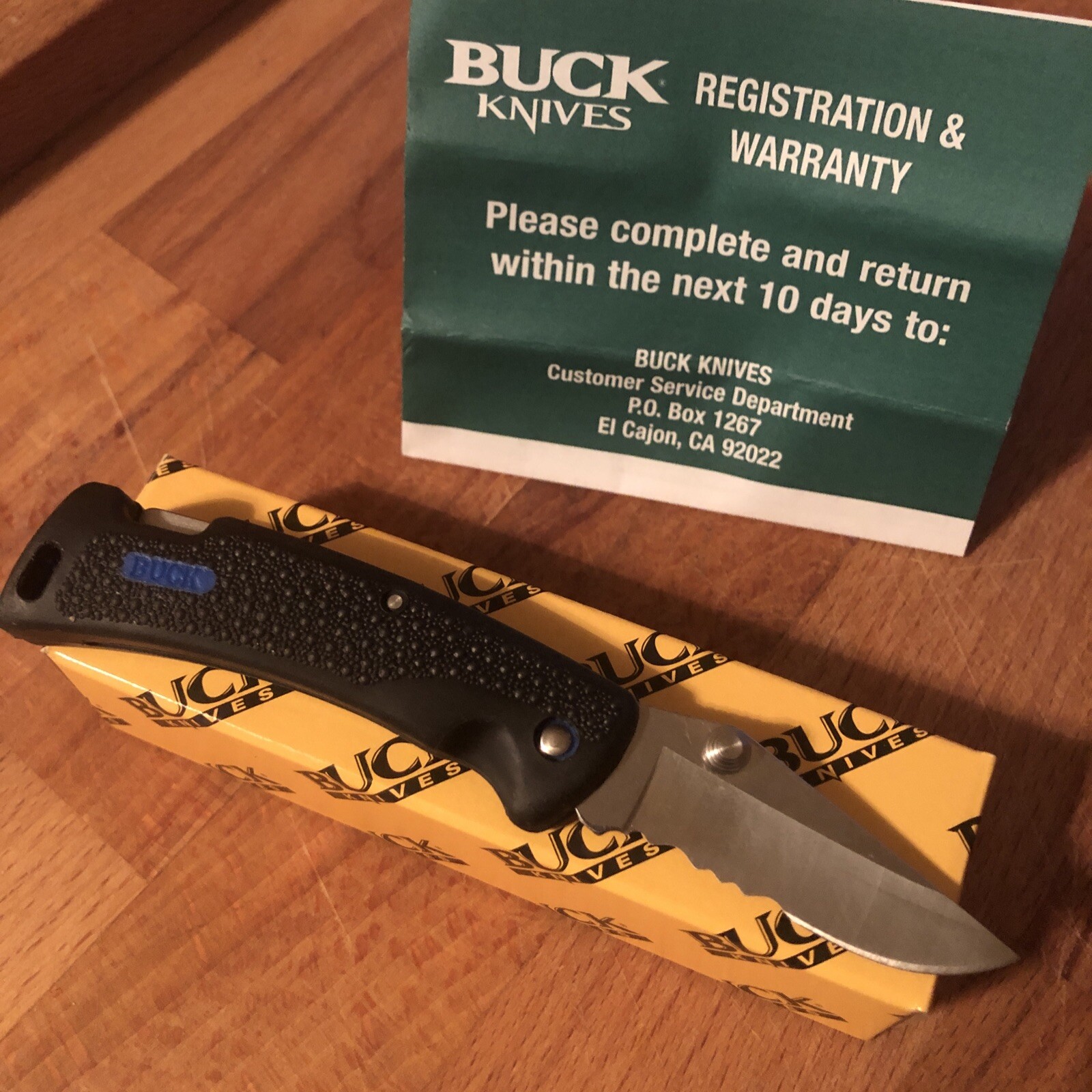 Buck Knives Mini Protege 455 - Blue FX Lockback Pocket Knife, Flick-It ...
