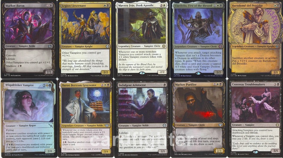 Custom Dracula Commander EDH Deck - Dracula the Voyager Count - Vampire ...