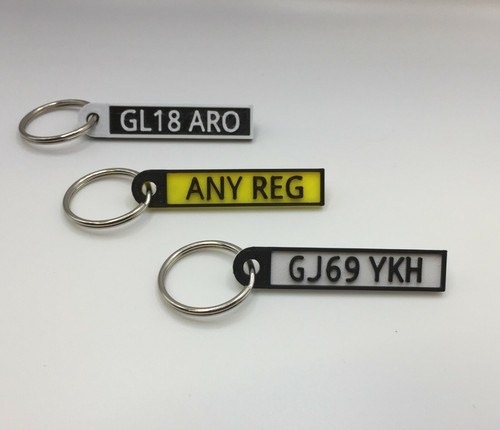 Personalised, Car Registration, Reg, Key Ring, Keyring, Number Plate ...