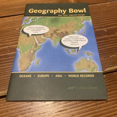 Abeka 6th 7th 8 Grade Student History Geography Bowl Quiz Team Book 3rd ...