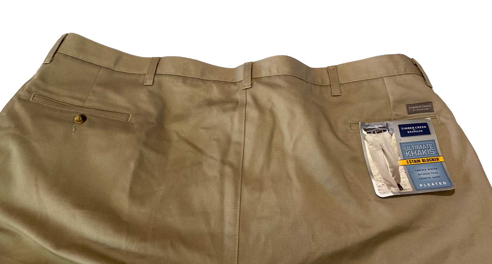 NEW Timber Creek By Wrangler Ultimate Khakis Pleated Dress Pants W48 ...
