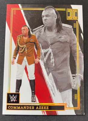 2022 PANINI WWE IMPECCABLE COMMANDER AZEEZ 01/10 RAW ROSTER FIRST ONE ...