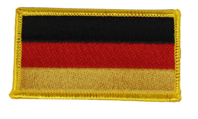 Germany Flag Embroidered Woven Iron On/ Sew On Badge Patch 8x4.5cm | eBay UK