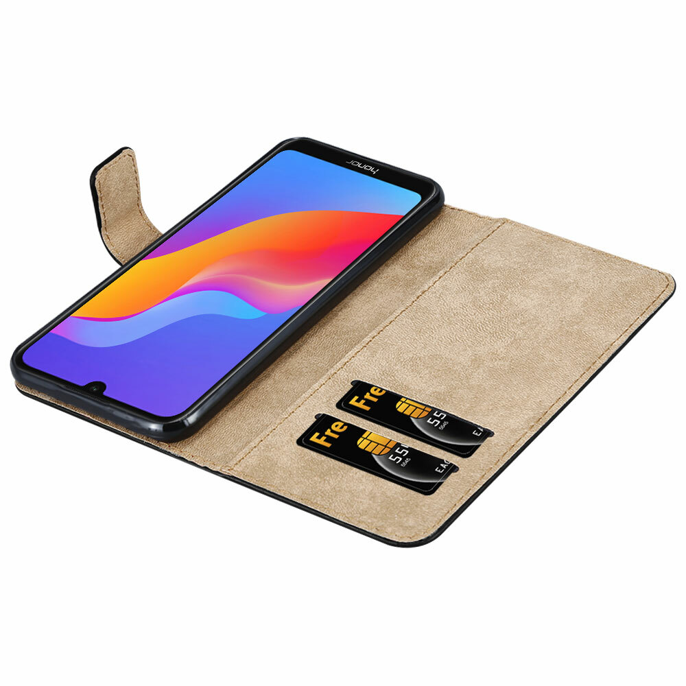 Huawei Y6 2019 Phone Case Leather Wallet Flip Stand View Cover for ...