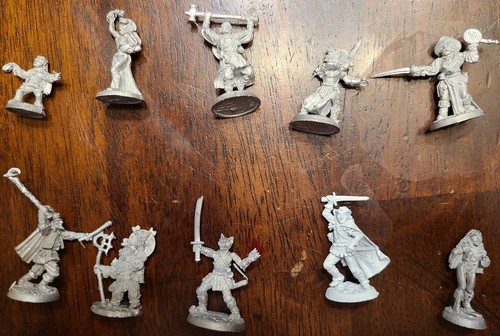 Ral Partha 10-510 Dungeons & Dragons BASIC HEROES SET (10 miniatures ...