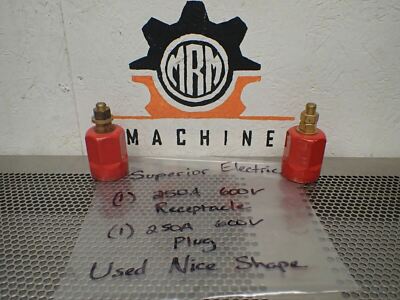 Superior Electric 250A 600V Receptacle & 250A 600V Plug Used With ...