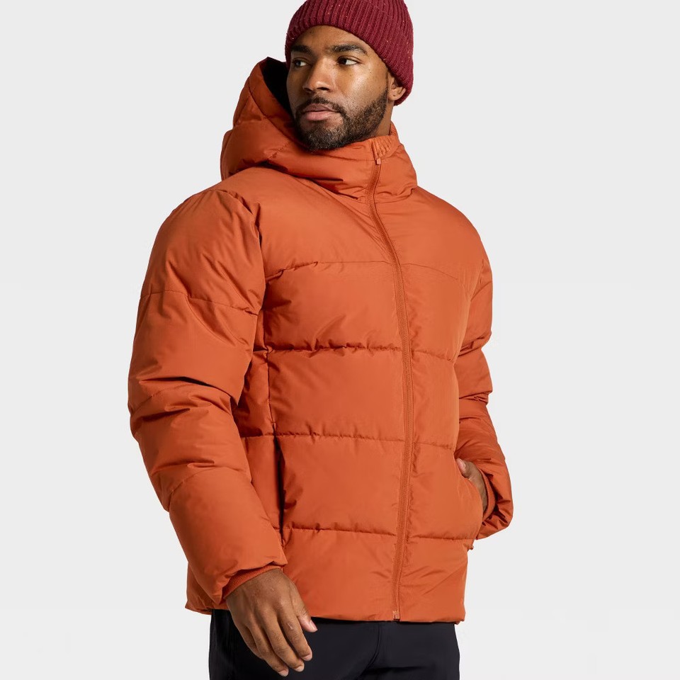 Men's Heavy Puffer Jacket - All In Motion Rust XXL | eBay