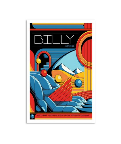 Billy Strings May 11, 2023 Red Rocks Amphitheatre, Morrison, CO Poster ...