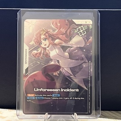 Gundam TCG, ST01-014, Command Unforeseen Incident C+ Alt Winner Prize Card | eBay