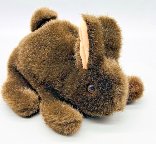 Folkmanis Brown Bunny Rabbit Hand Puppet Plush Realistic Stuffed Animal ...