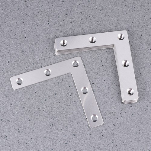 10pcs Fixed Plate Mending Plates Joint Angle Brackets Shelf Bracket ...