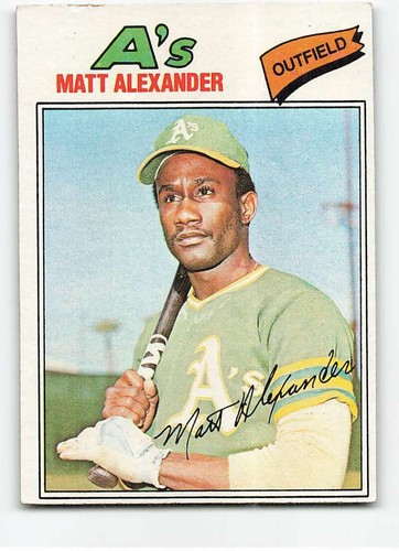 1977 Topps #644 Matt Alexander EX Excellent Athletics | eBay