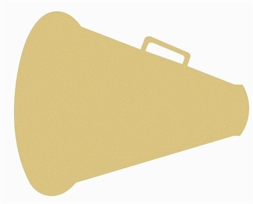 Wooden Megaphone Shape, Unfinished Shape, Wood Cutout, Wooden Paintable ...