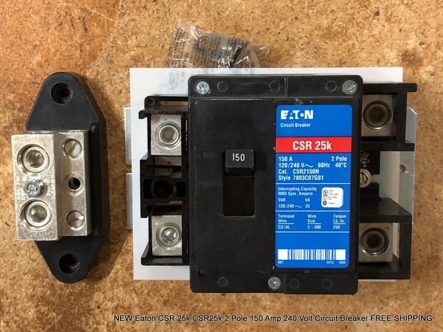 200 Amp 2 Pole Circuit Breaker Eaton CSR 25k for sale online | eBay