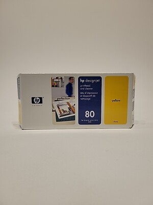 HP 80 Yellow Printhead and Cleaner HP C4823A Yellow Printhead Sealed ...