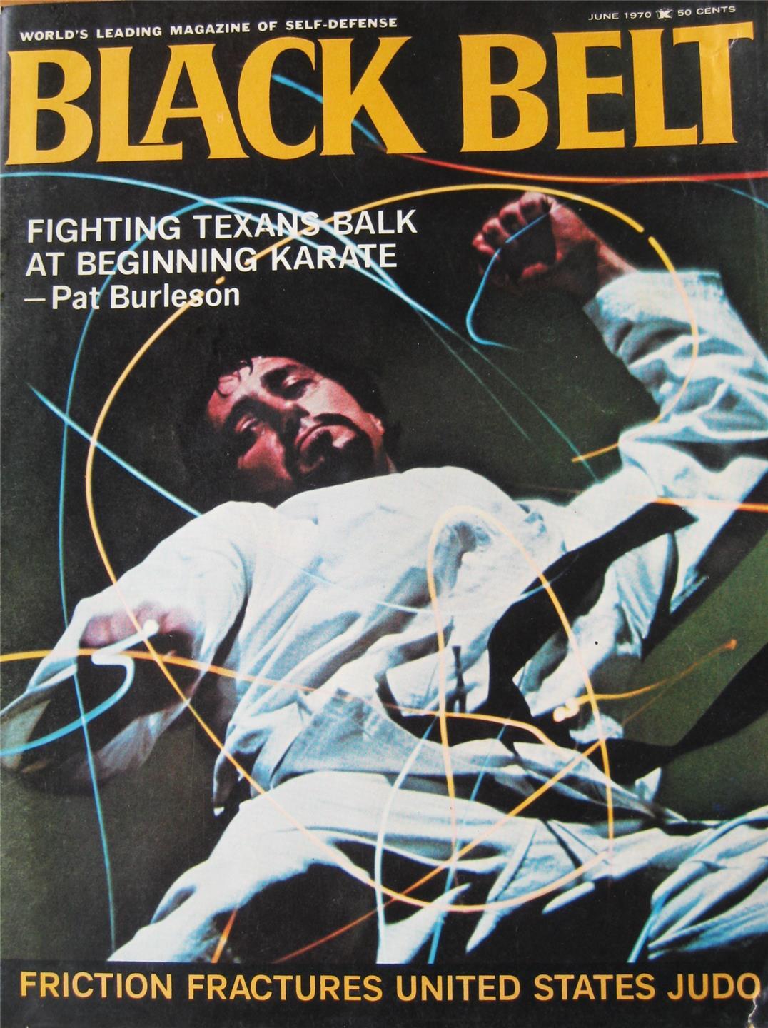 RARE 6/70 BLACK BELT MAGAZINE ALLEN STEEN PAT BURLESON KUNG FU MARTIAL ...