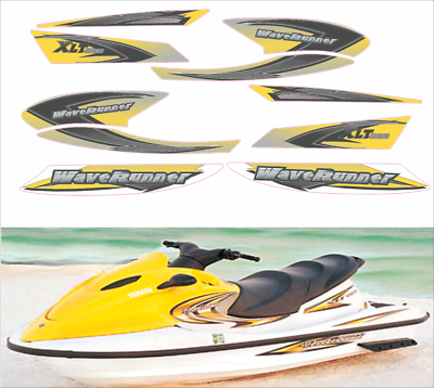 YAMAHA WAVERUNNER XLT 800 2002 Graphics / Decal Replacement Kit YELLOW ...