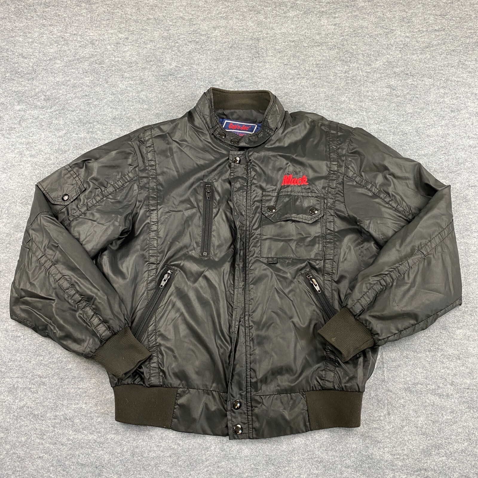 Mack Trucks Vintage Trucker Jacket Lightweight Satin … - Gem