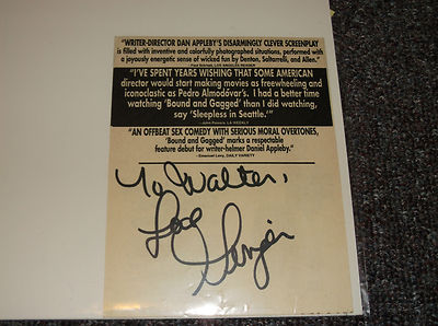 Ginger Lynn Allen signed inscribed vintage 1993 Bound & Gagged promo ...