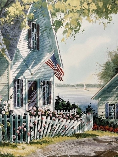 Denise Patchell-Olson "Grandmother's Attic FRAMED Signed #'d New! Cape ...