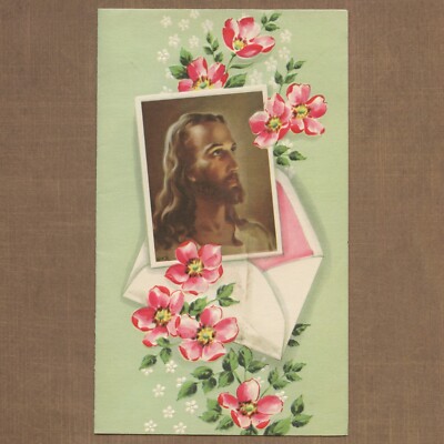 Used Vintage SUNSHINE LINE Religious Birthday Greeting Card, Jesus ...