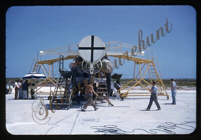 Military Missile Testing Snark SM-62 Rocket Slide 1950s Red Kodachrome ...