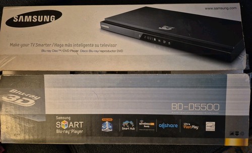 Samsung Blue Ray 3D Smart DVD Player. in orig. box. BD-D5500 | eBay