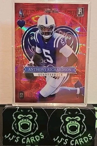 2023 Wildcard 5 Card Draw Anthony Richardson Stacked Deck Ace of Hearts ...