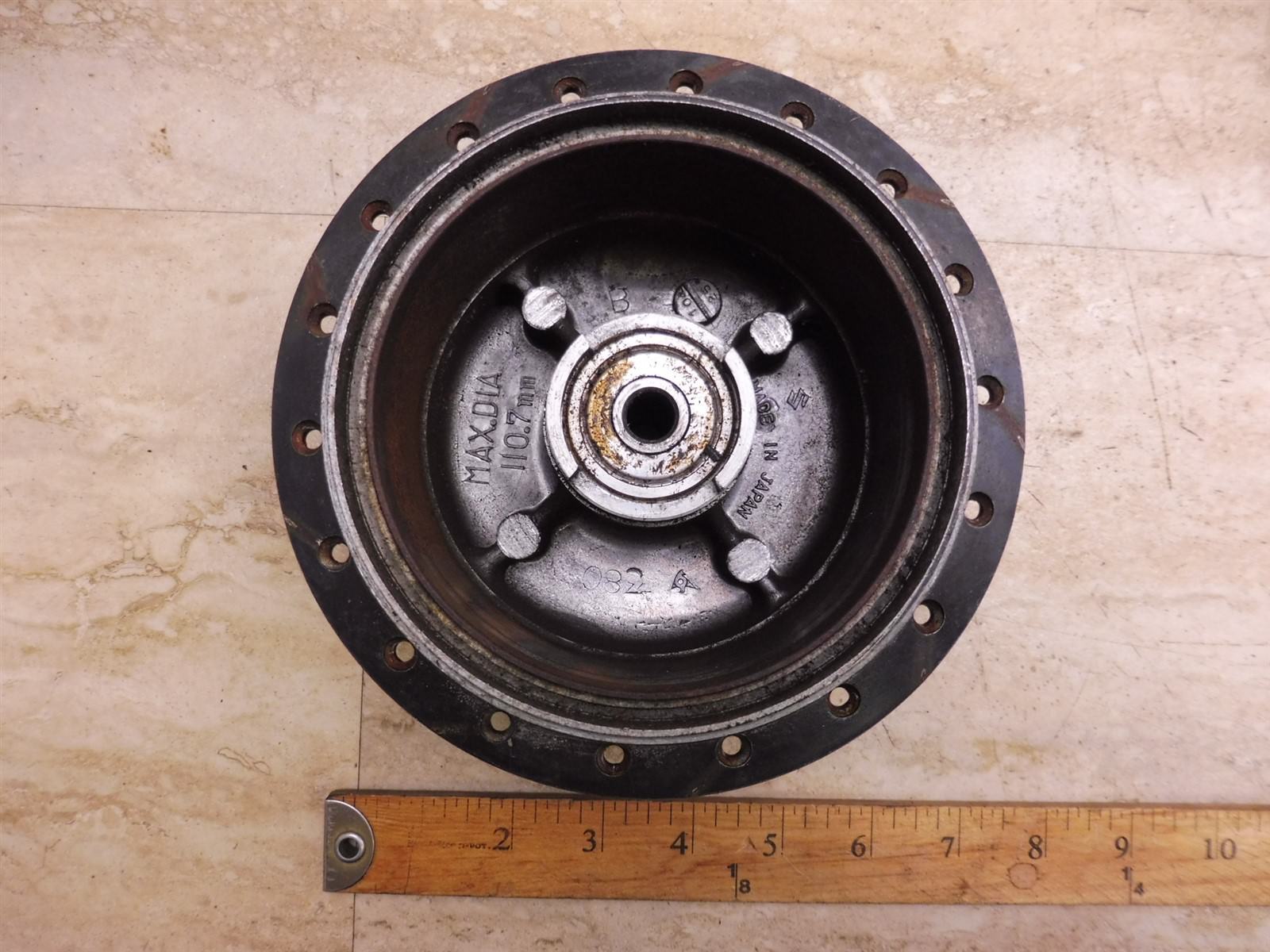 1976 Suzuki TM75 TM 75 S767-2> front wheel hub only | eBay