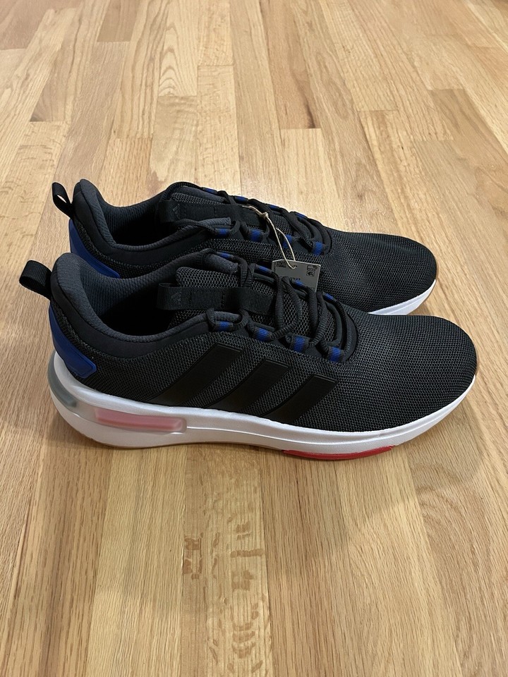 New Adidas Men’s Size 13 Racer TR23 Carbon & White Running Shoes IG7328 ...