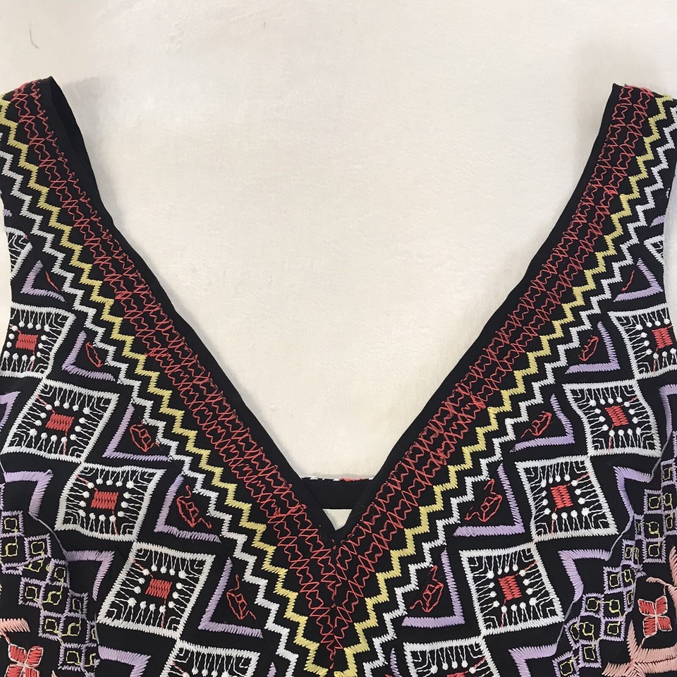 Anthropologie Akemi + Kin Embroidered Sheath Dress Size 14 Multicolor ...