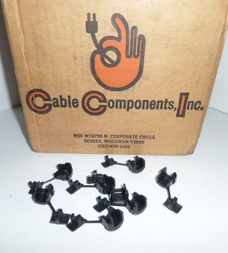 NEW IN BOX CABLE COMPONENTS Inc SR 6N3-4 BLACK #1200 Straight-Thru Strain Relief | eBay