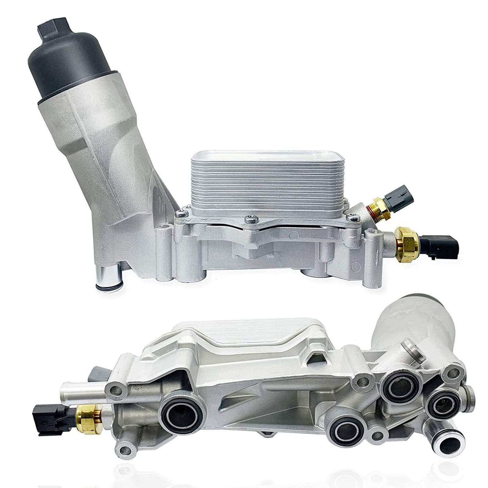 For Jeep Dodge Chrysler 3.6L Aluminum Housing Engine Oil Filter Cooler ...